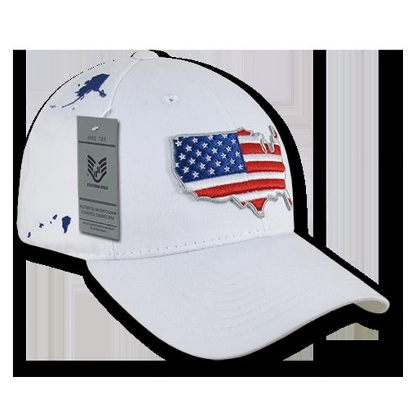 Rapid Dominance The Globe USA Map Structured Cap, White - Walmart.com