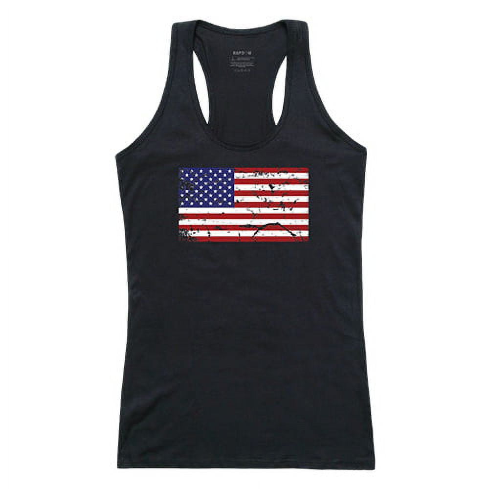 Rapid Dominance US Flag 2 Women Graphic Tank Top, Black - Extra Large ...