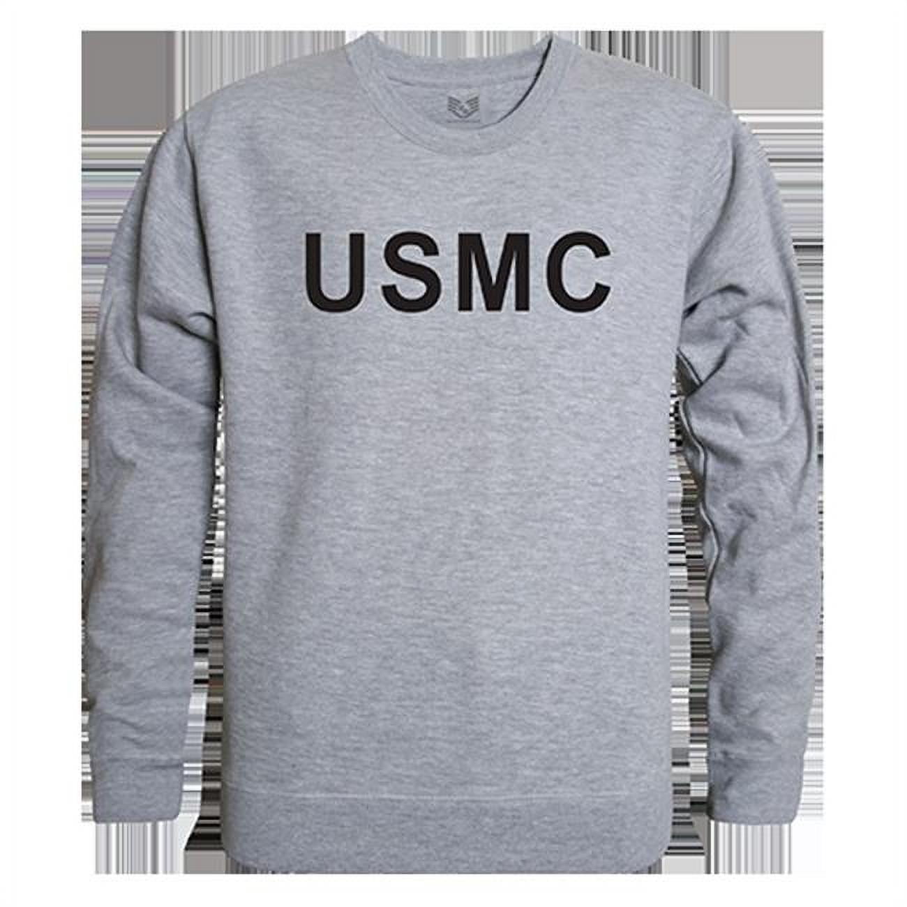 Rapid Dominance USMC Graphic Crew Neck Sweatshirt, Heather Grey - Large ...