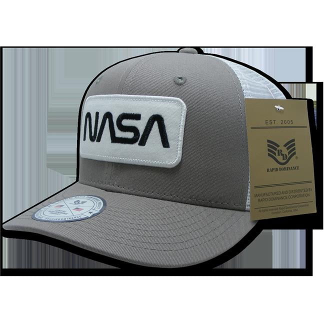 Rapid Dominance Worm NASA Patch Trucker Cap, Gray & White - One Size ...