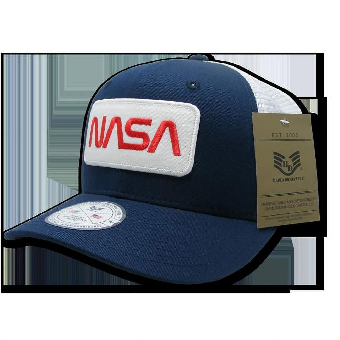 Rapid Dominance NAS6 NASA Patch Trucker Caps-NVY/WHT - Walmart.com