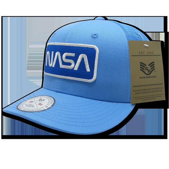 Rapid Dominance Worm NASA Patch Trucker Cap, Sky - One Size - Walmart.com