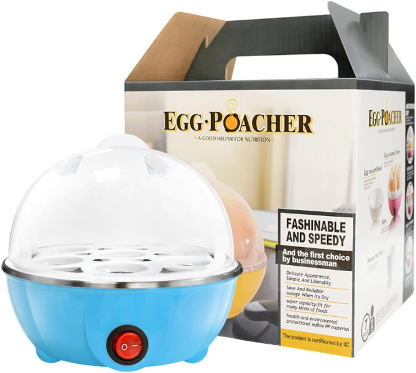 Rapid Electric Egg Cooker and Poacher with Auto Shut Off for Omelet ...
