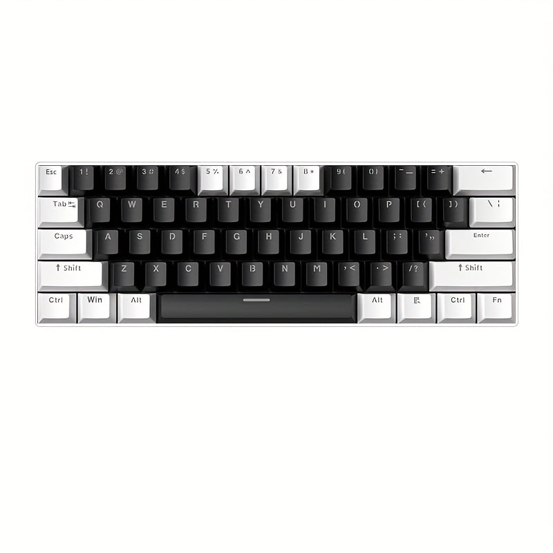 Rapid Fire Gaming Mechanical Keyboard 60% with Backlight - Wired, PBT ...