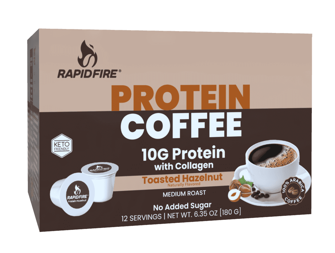 Rapid Fire Protein Hazelnut Coffee Pods, 12 Count - Walmart.com