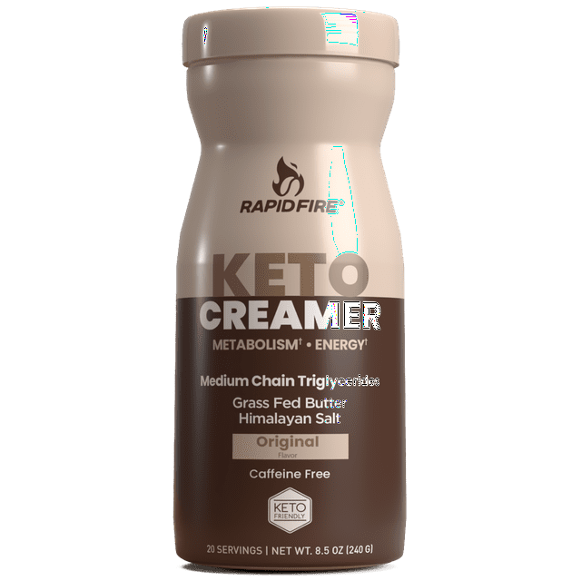 Rapid Fire High Protein Collagen Coffee Creamer Powder with MCT, 8.5oz ...