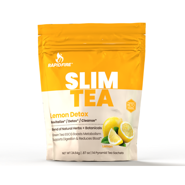 Rapid Fire Detox Slim Tea, Weight Loss Lemon Herbal Tea, 14 Ct Bloat ...