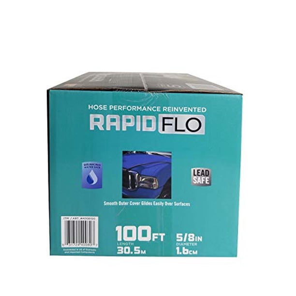 Rapid Flo 5/8 in. x 100 ft. Compact Garden Hose - Walmart Business Supplies