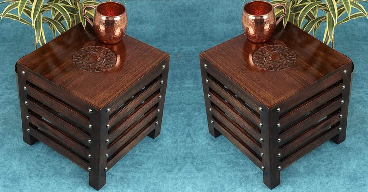 The Rapid Maturation Antique Wooden Side TableEnd TableStoolCup Bedside ...