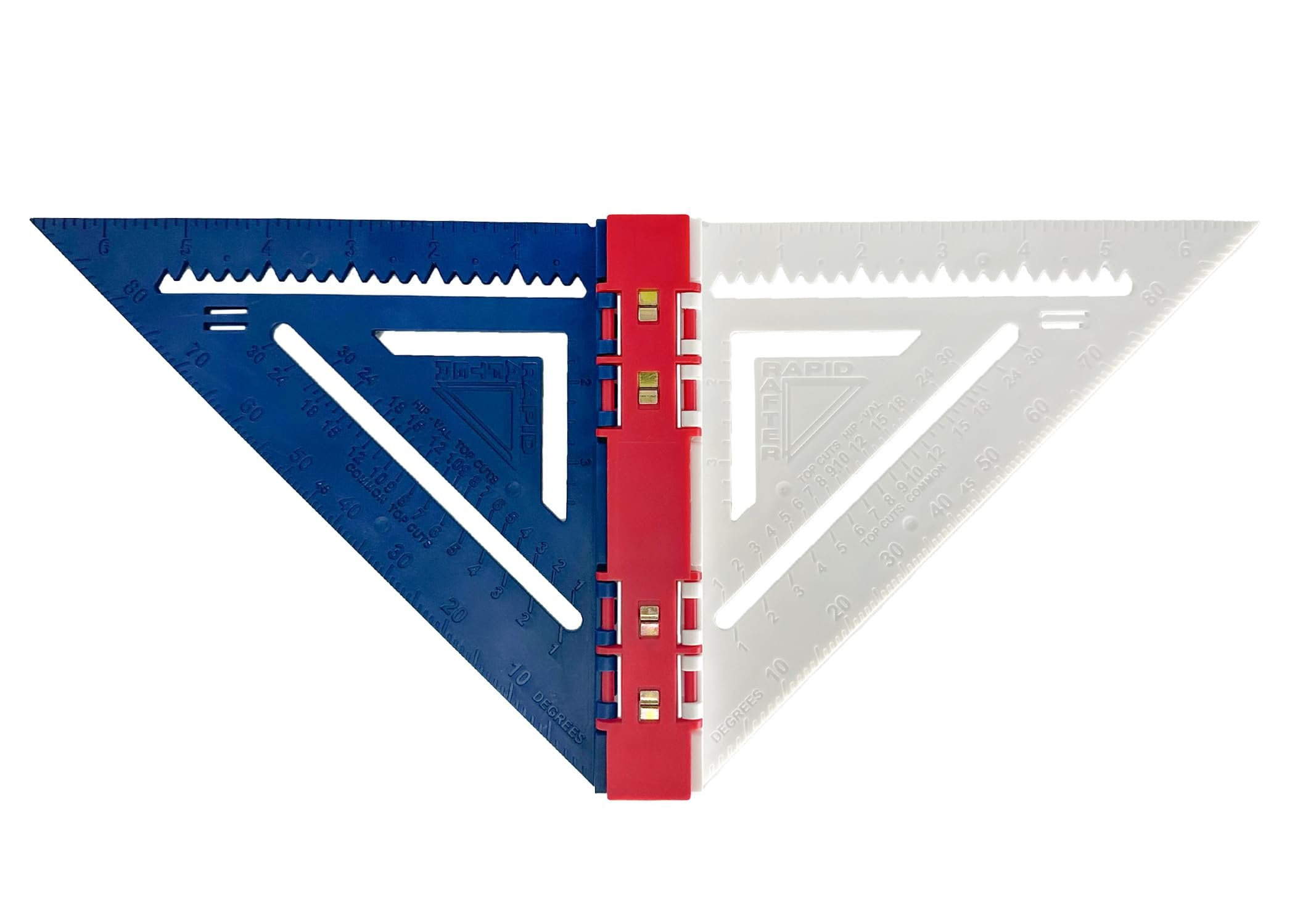 Rapid Rafter Double-Sided Speed Square, Metal Strip for Level, Folds ...
