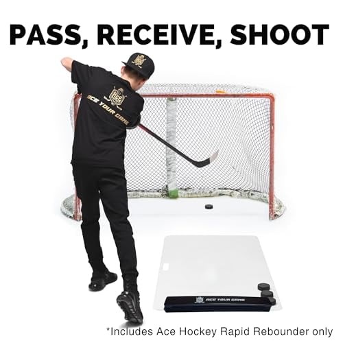 Rapid Rebounder - 24" Double-Sided Puck Passer for Passing and Shooting ...