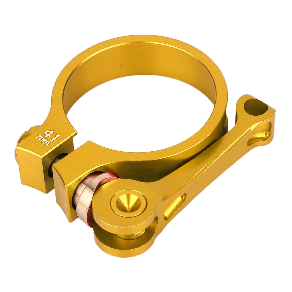 Rapid Release Bicycle Seatpost Clamp Golden CNC Aluminum Bike Seat Tube ...