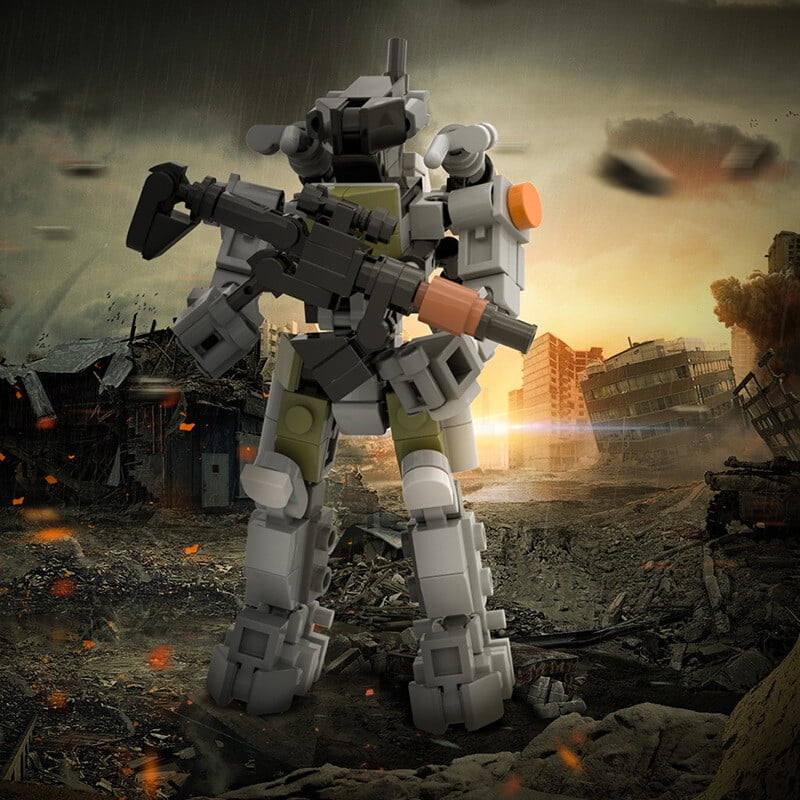 Rapid Response Suit Model Building Blocks Set Warrior Mech MOC Brick ...