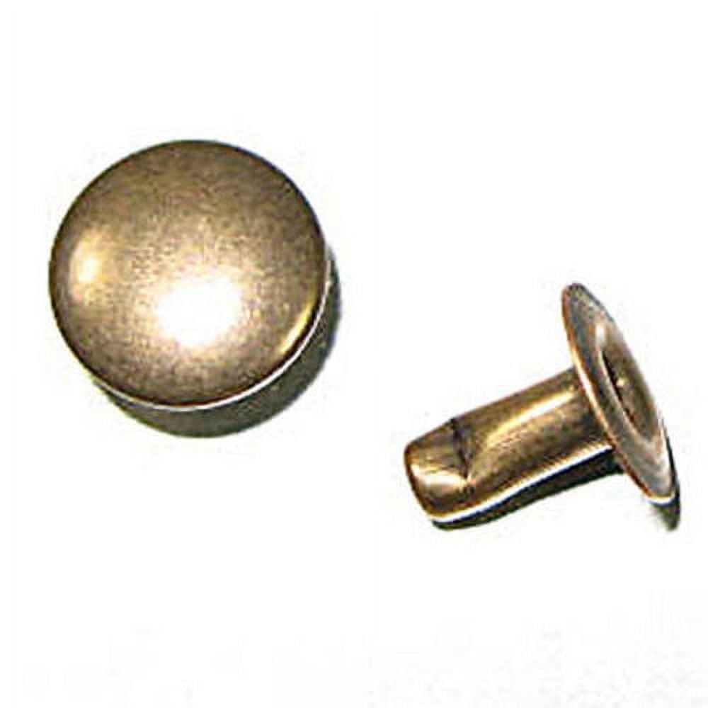 Rapid Rivets Large 9mm Cap 8mm Post Gilt Speedy - Walmart.com