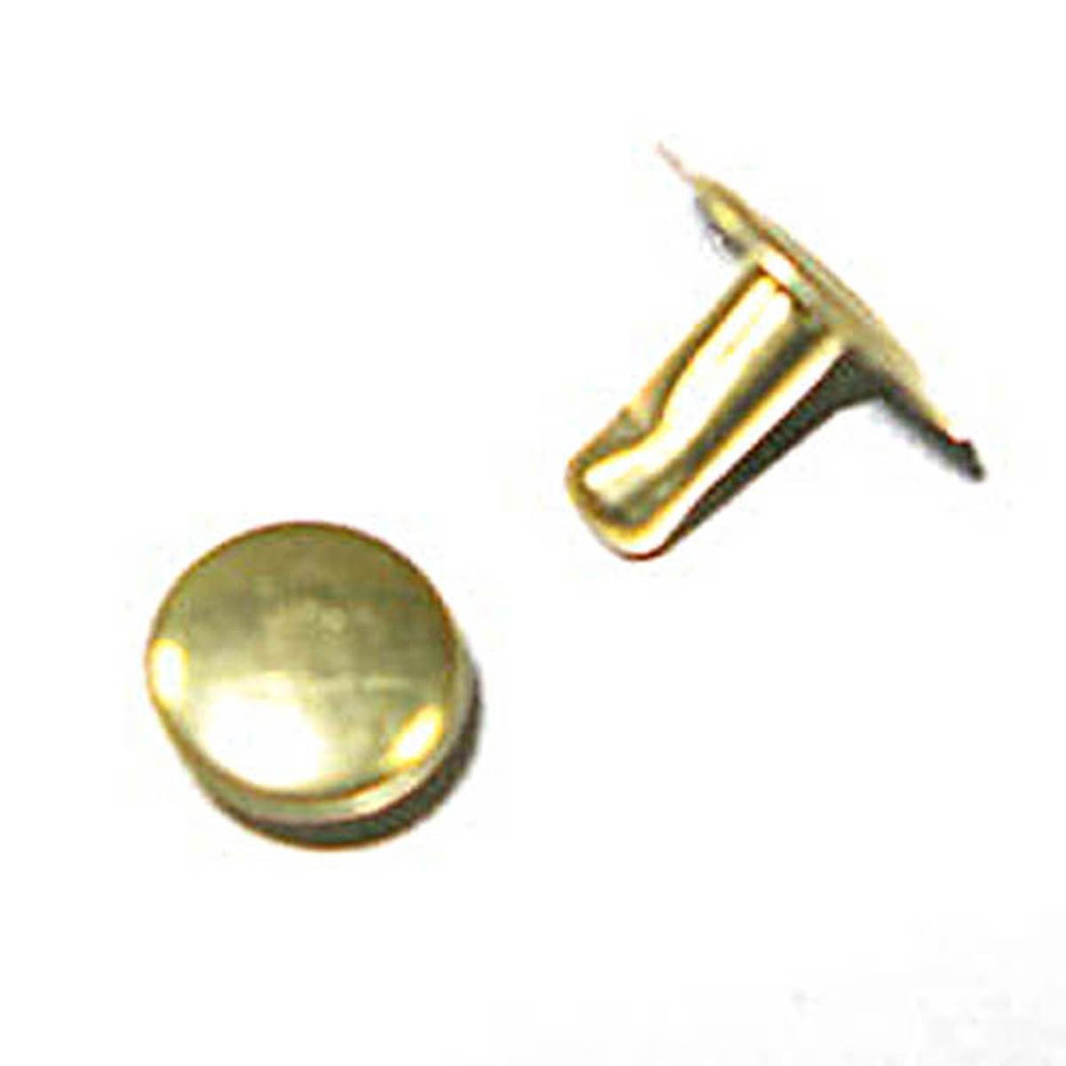 Rapid Rivets Medium 7mm Cap 8mm Post Gilt - Walmart.com
