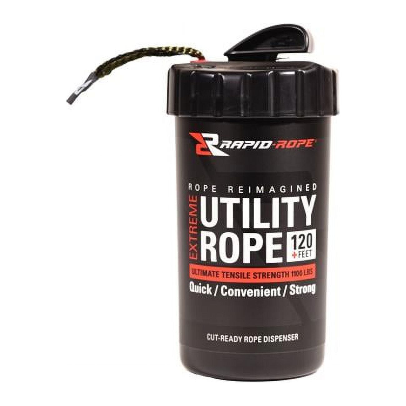 Rapid Rope 126353 120 ft. Shatter Proof Utility Rope Orange - Walmart.com