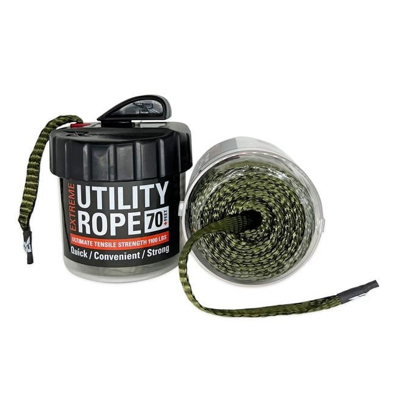 Rapid Rope 70 ft Utility Rope Green with Cutter - Walmart.com