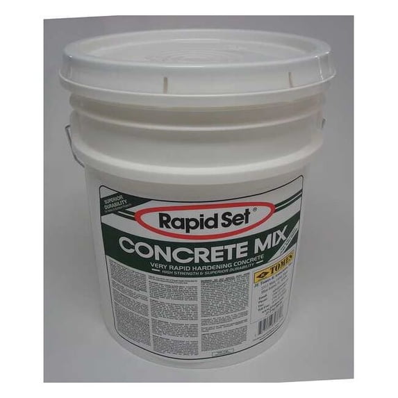 Rapid Set Concrete Mix, Pail, Gray, Concrete Mix GRA-RSCM-60 - Walmart.com