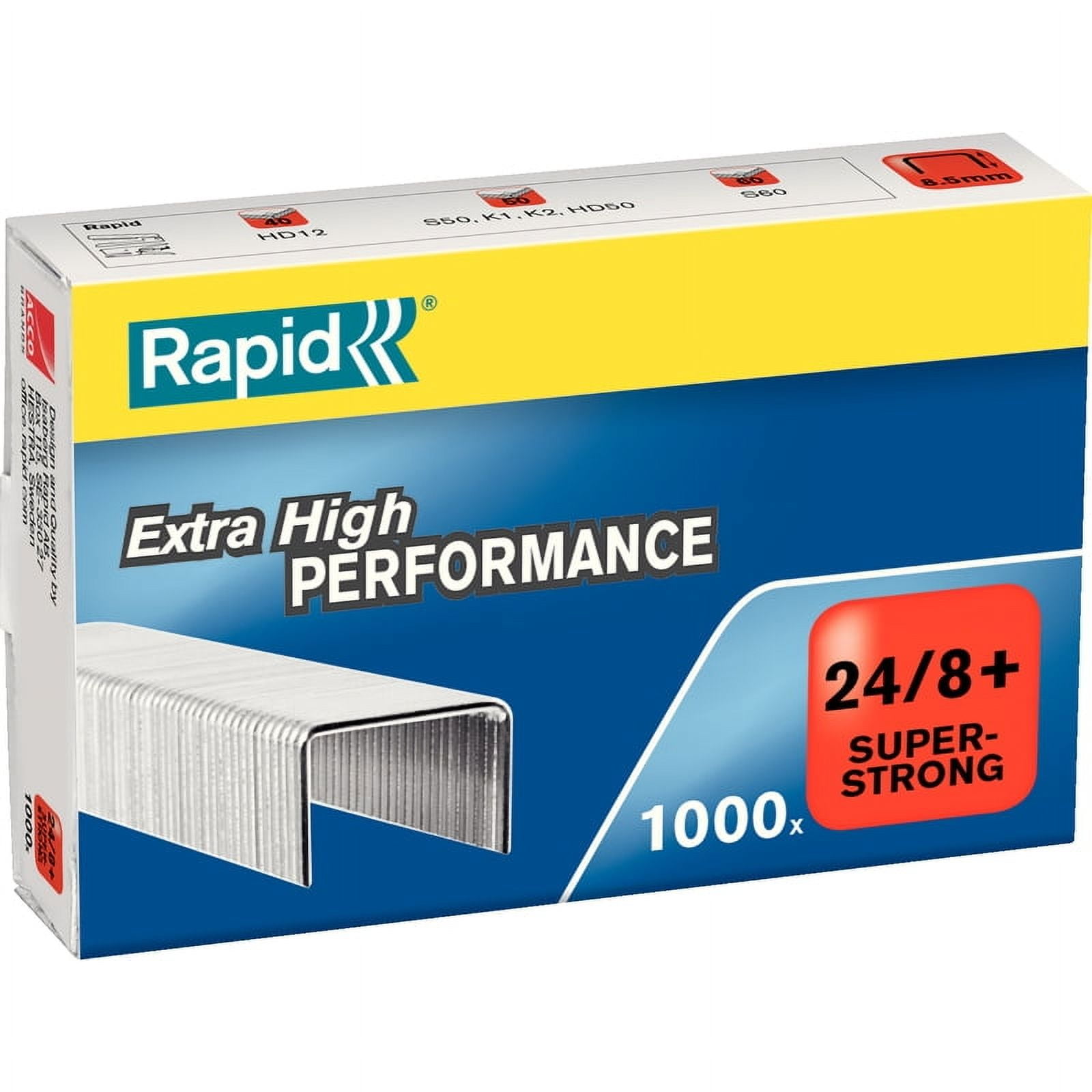 Rapid Staples, Pack of 1000 24/8 mm - Walmart.com