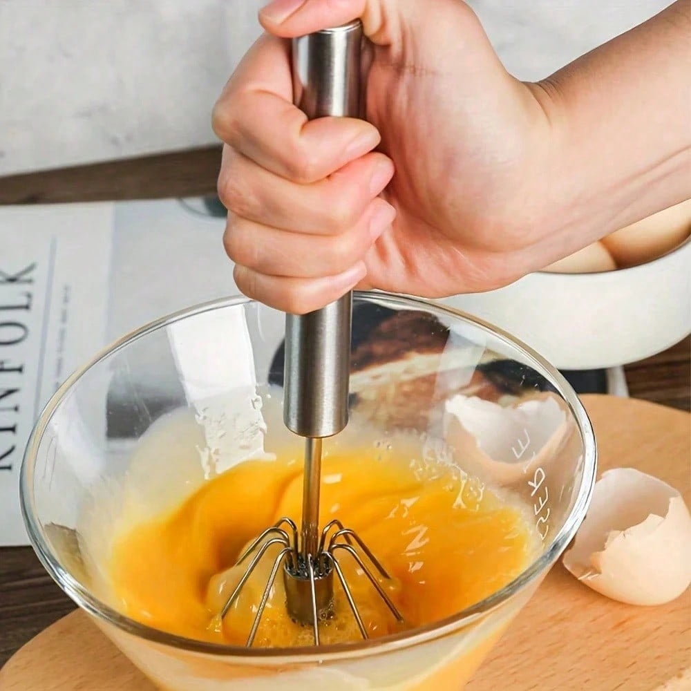 Rapid Whisk Handheld Mixer - One-Handed Semi-Automatic Egg Beater for Effortless Blending ...