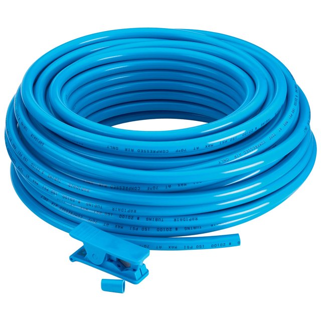 RapidAir 20100 100 Foot 1/2 Inch Air Compressor Nylon Tubing with ...