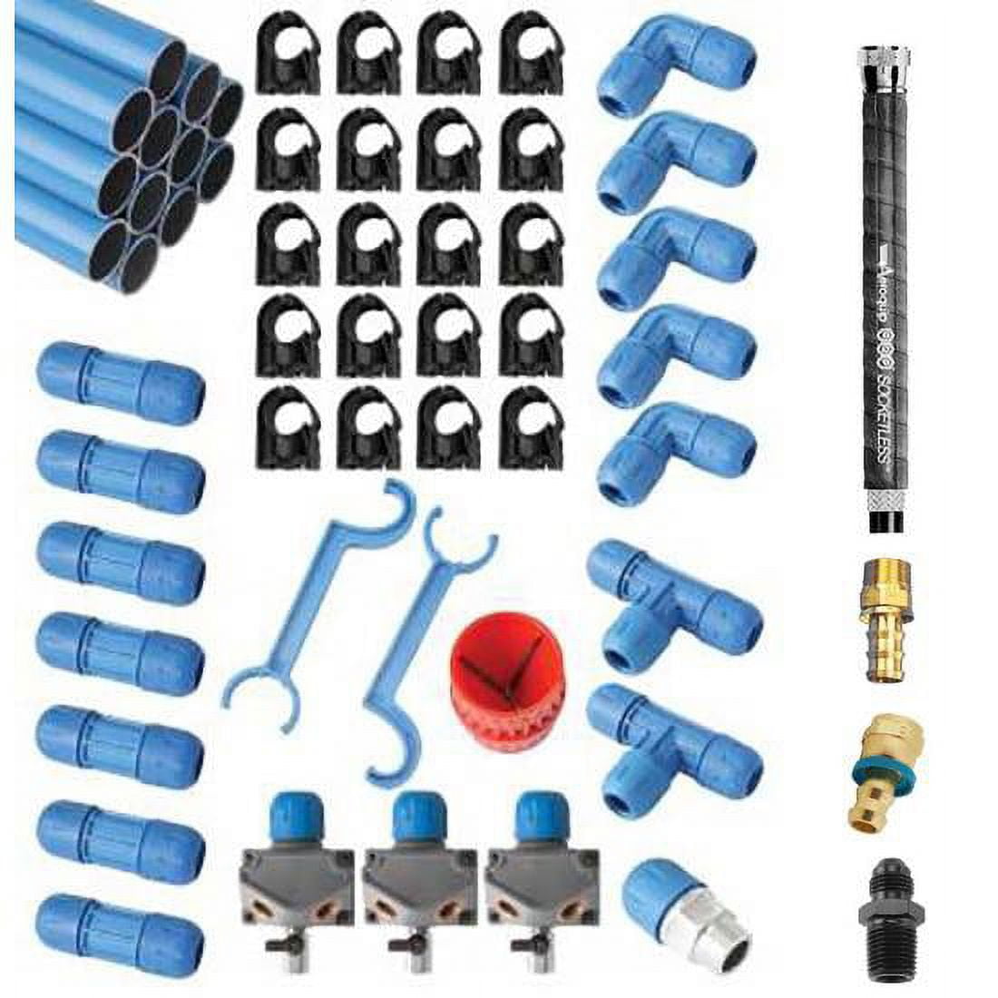 RapidAir 3/4 90 FT Fast Pipe Kit and Compressor Hook Up Kit - Walmart.com