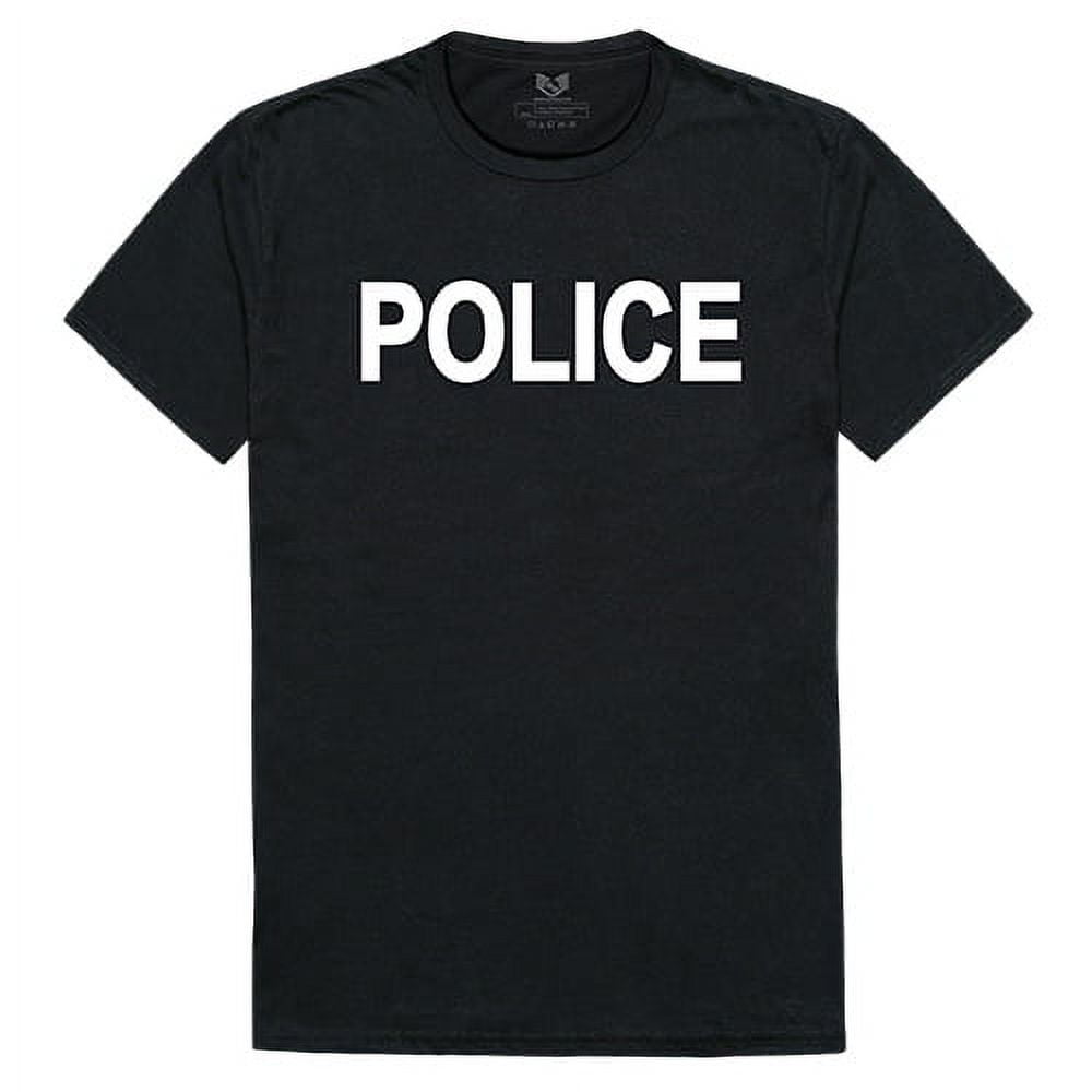 RapidDominance RS2-POL-BLK-04 Police Relaxed Graphic Tee, Black - Extra ...