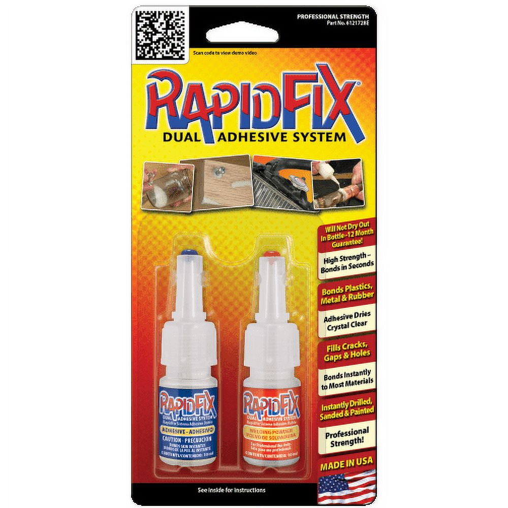 RapidFix Universal Dual Adhesive System 10ml bottles - Walmart.com