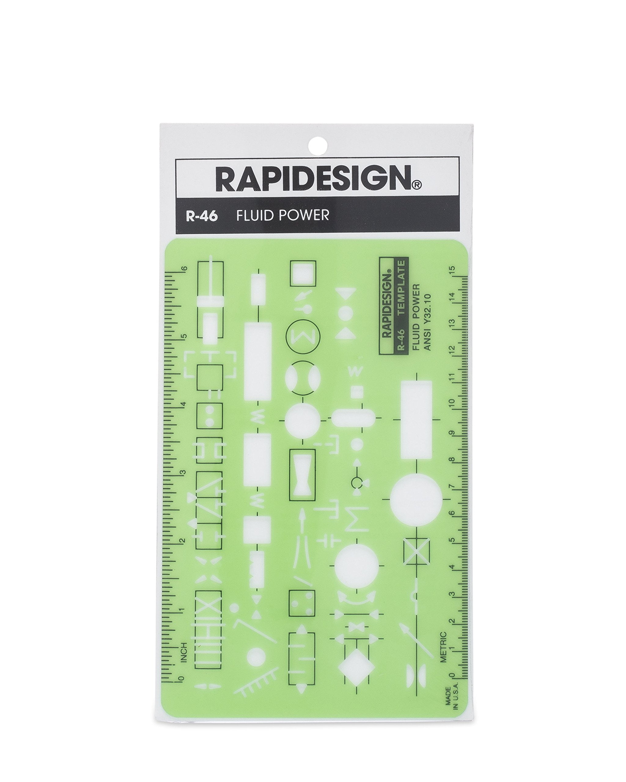 Rapidesign Fluid Power Template, 1 Each - Walmart.com