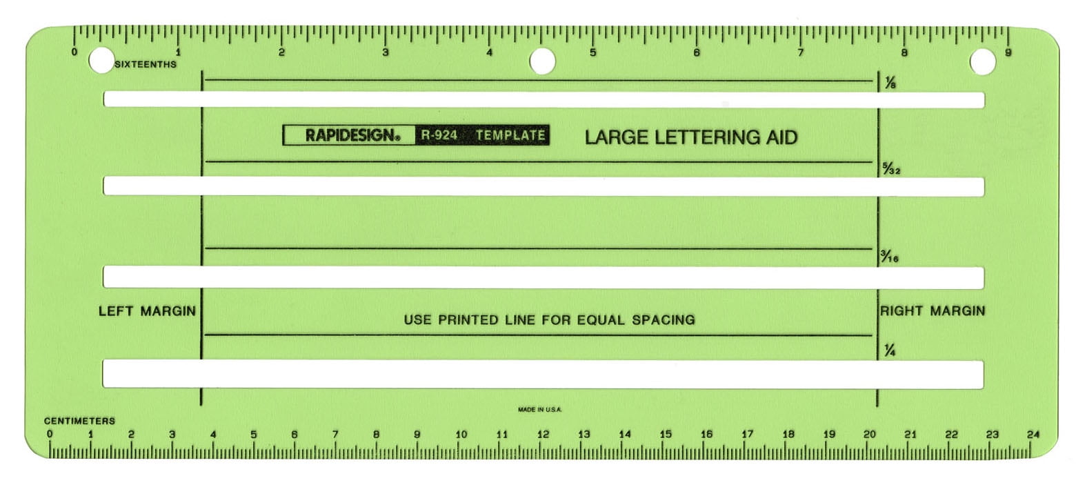 Rapidesign Large Lettering Aid Template, 1 Each - Walmart.com