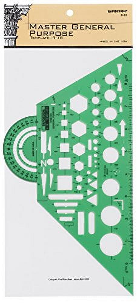 Rapidesign Master General Purpose Template, 1 Each - Walmart.com