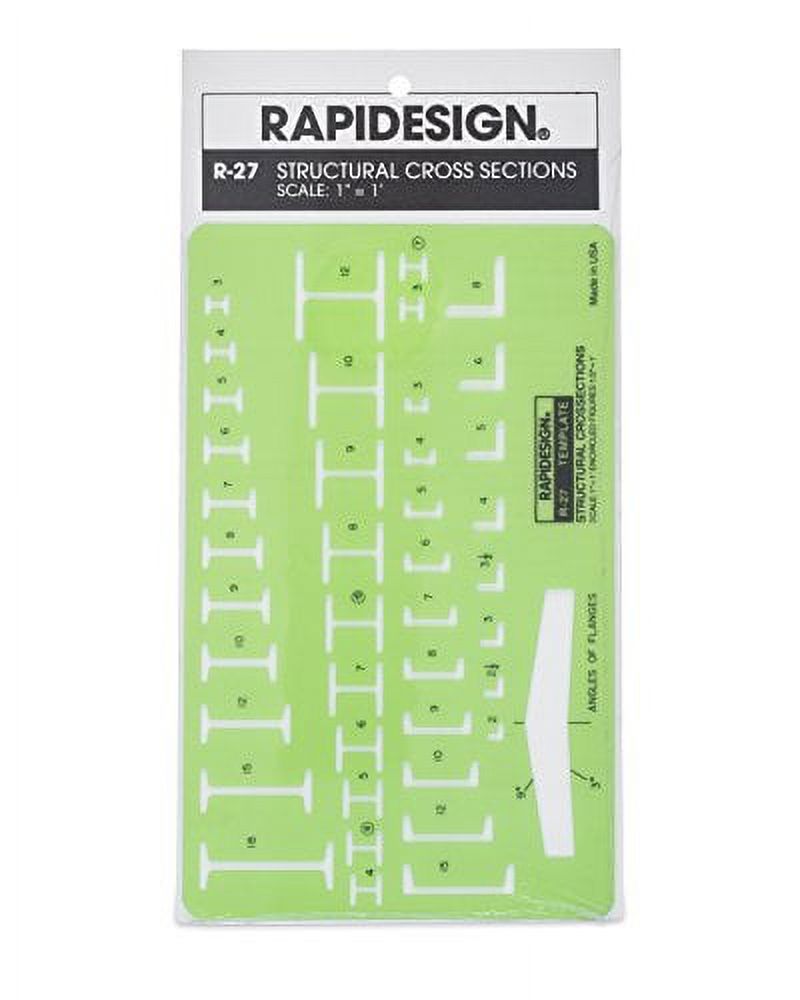 Rapidesign Structural Cross-Section Template, 1 Each (R27) - Walmart.com