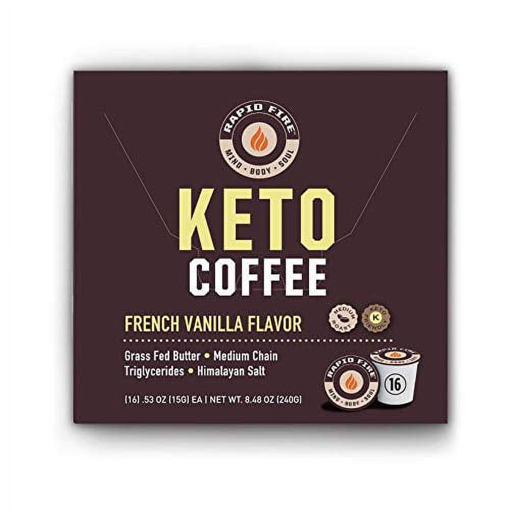 Rapidfire French Vanilla Ketogenic High Performance Keto Coffee Pods ...