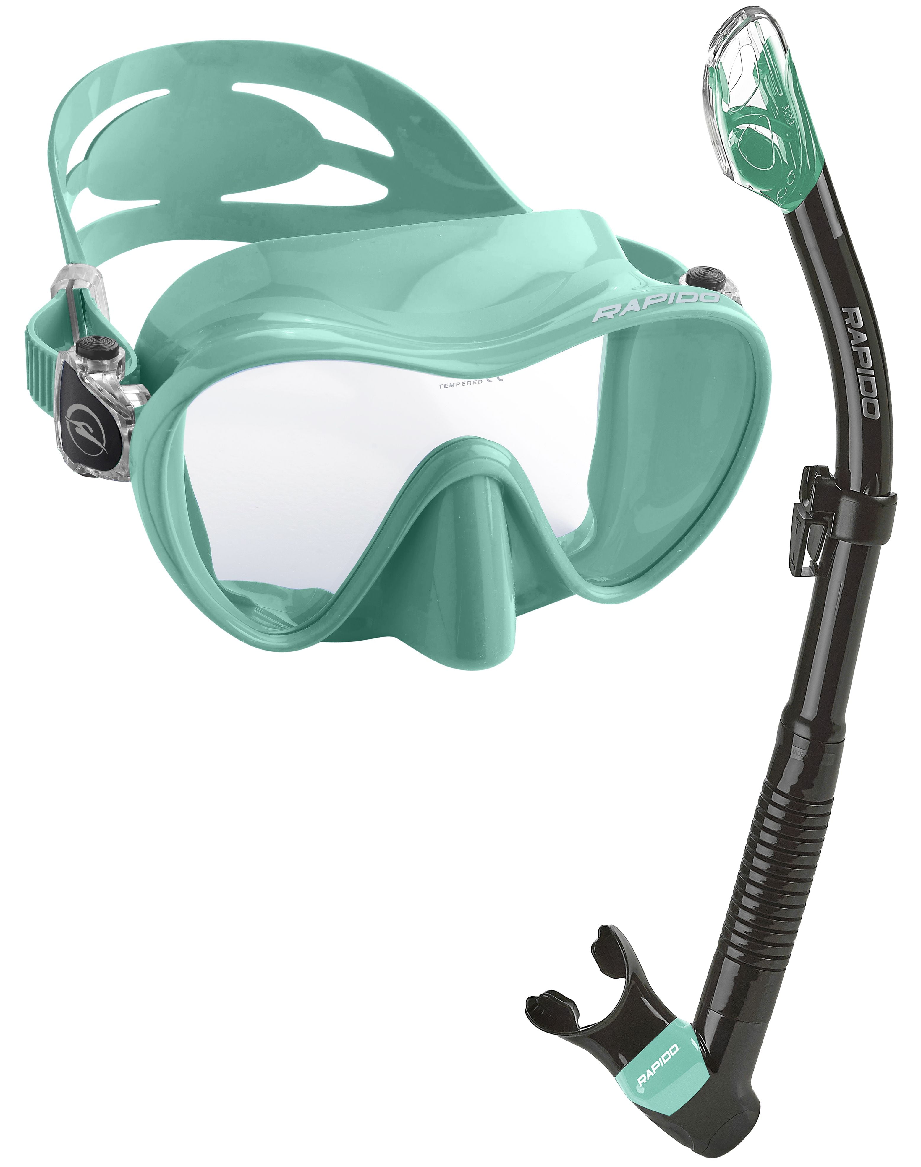 Rapido Boutique Collection Active Frameless Snorkel Mask Dry Snorkel ...