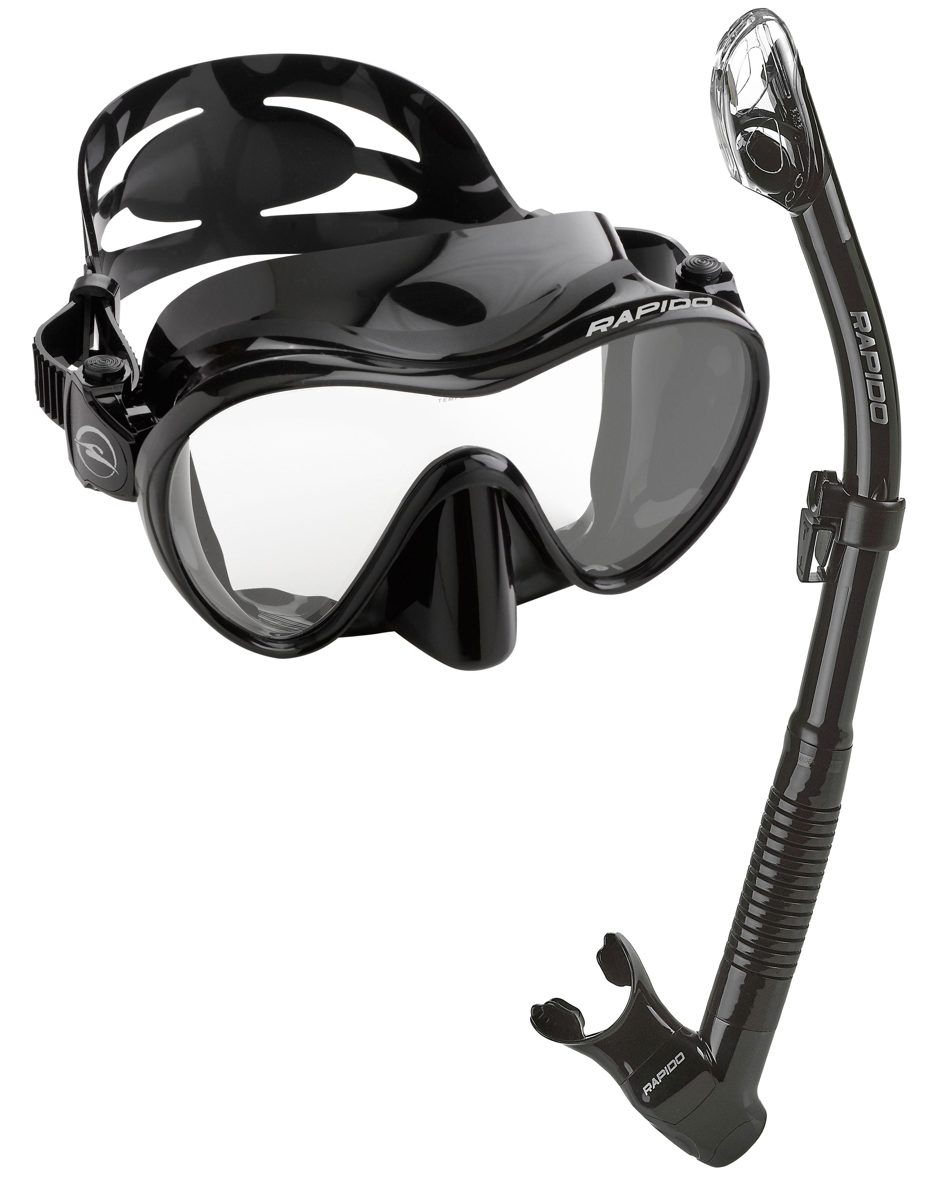 Rapido Boutique Collection Active Frameless Snorkel Mask Dry Snorkel ...