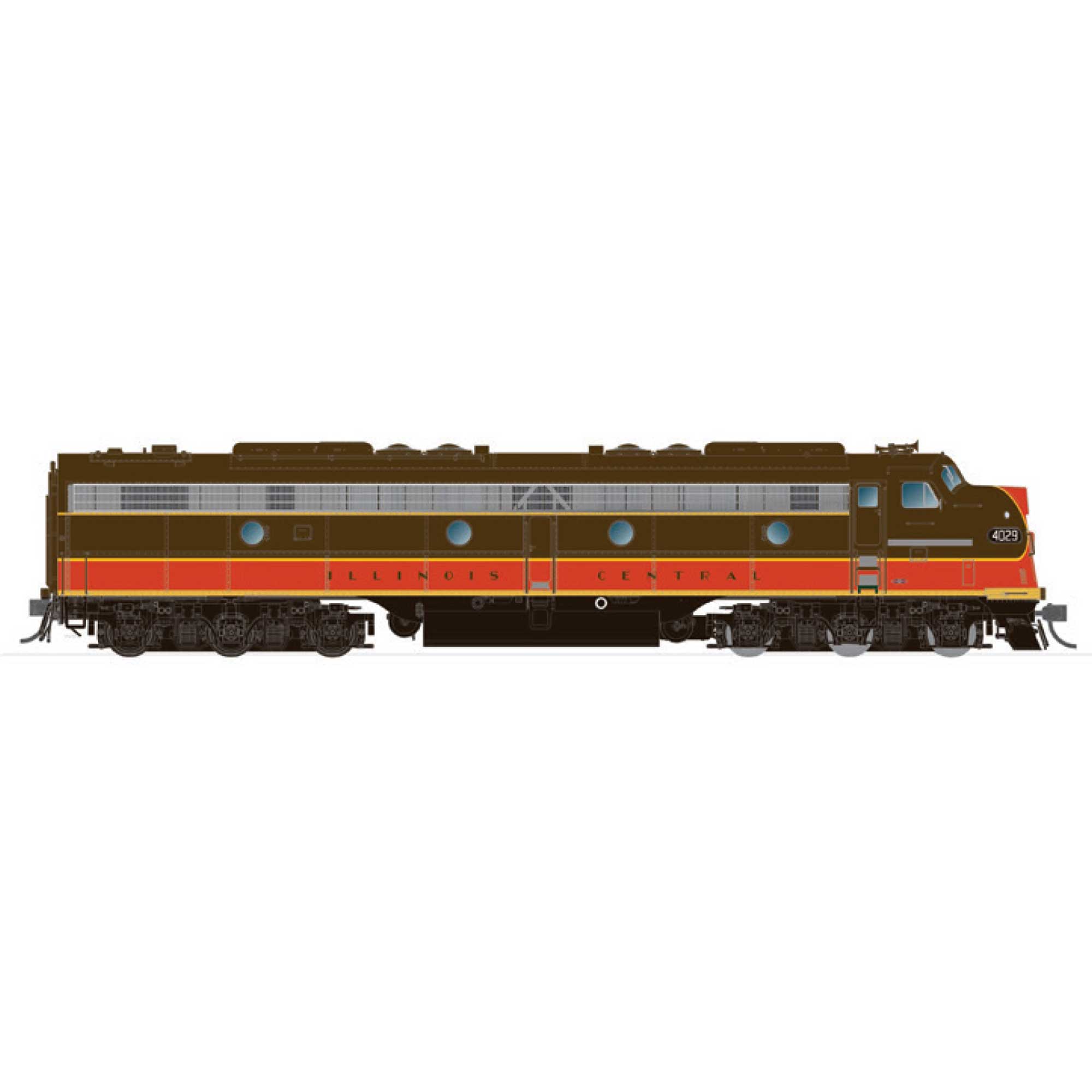 Rapido Trains Inc. HO EMD E8A DC/DCC/Sound Illinois Central #4023 ...