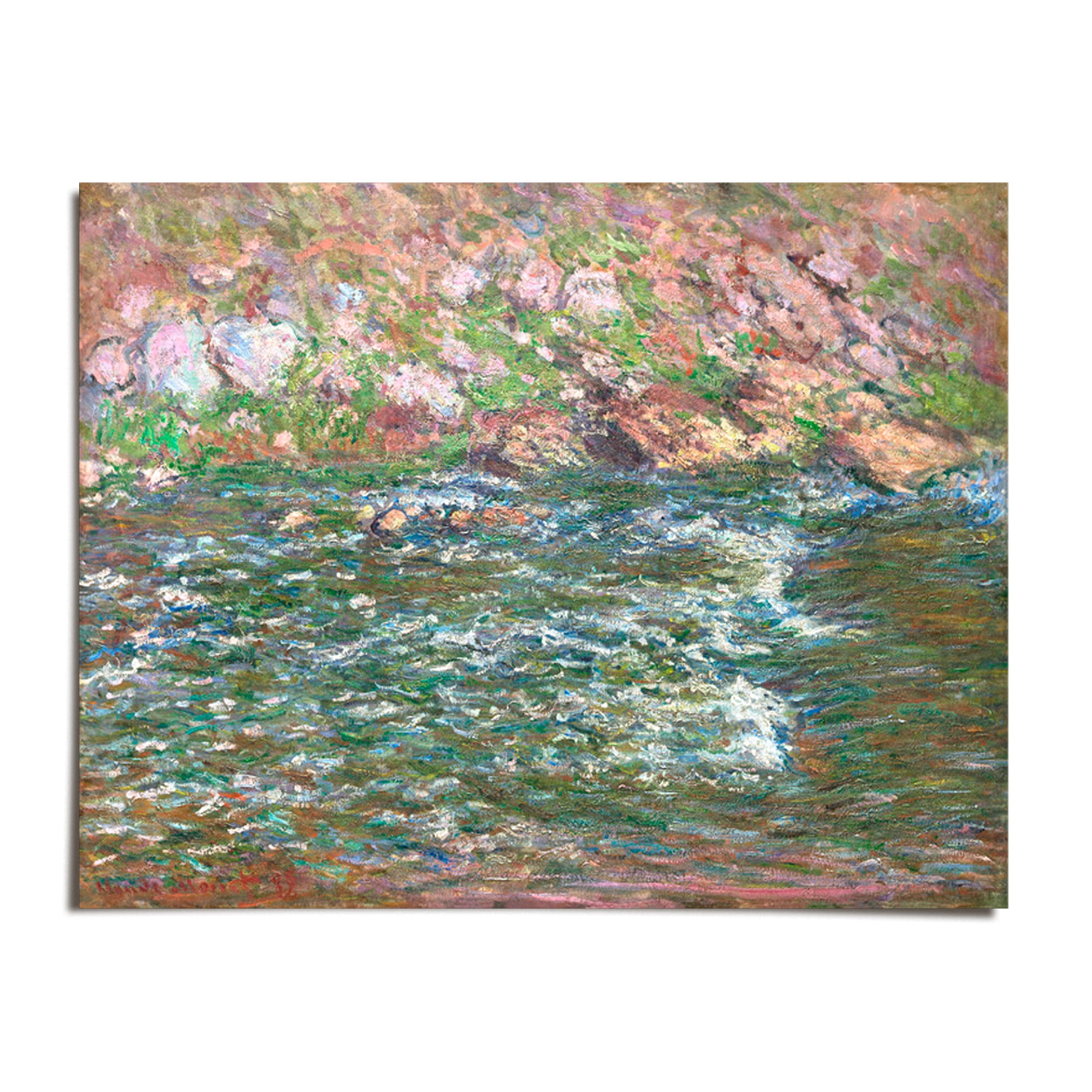 Rapids on the Petite Creuse at Fresselines c. 1889 - Claude Monet ...