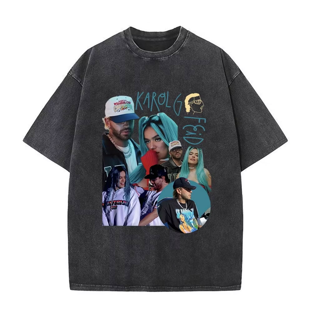 Rapper 2025 Tour Merch Retro Wash T Shirt Music Fashion Hip Hop Style ...