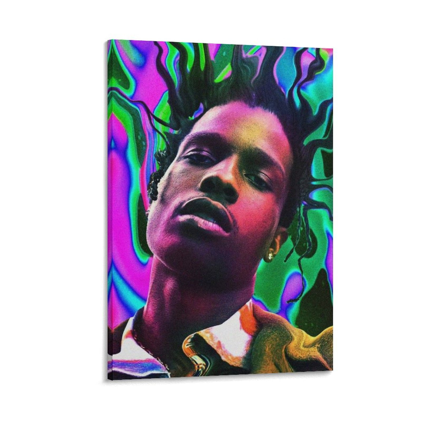 Rapper ASAP Music Rocky Rap Hip Hop R&B Singer Art Poster (3) Canvas ...