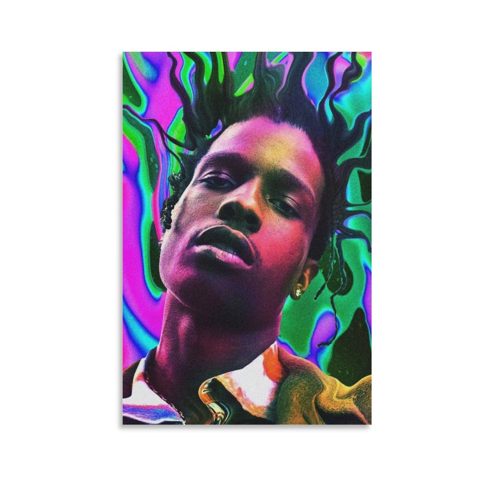 Rapper ASAP Music Rocky Rap Hip Hop R&B Singer Art Poster (3) Canvas ...