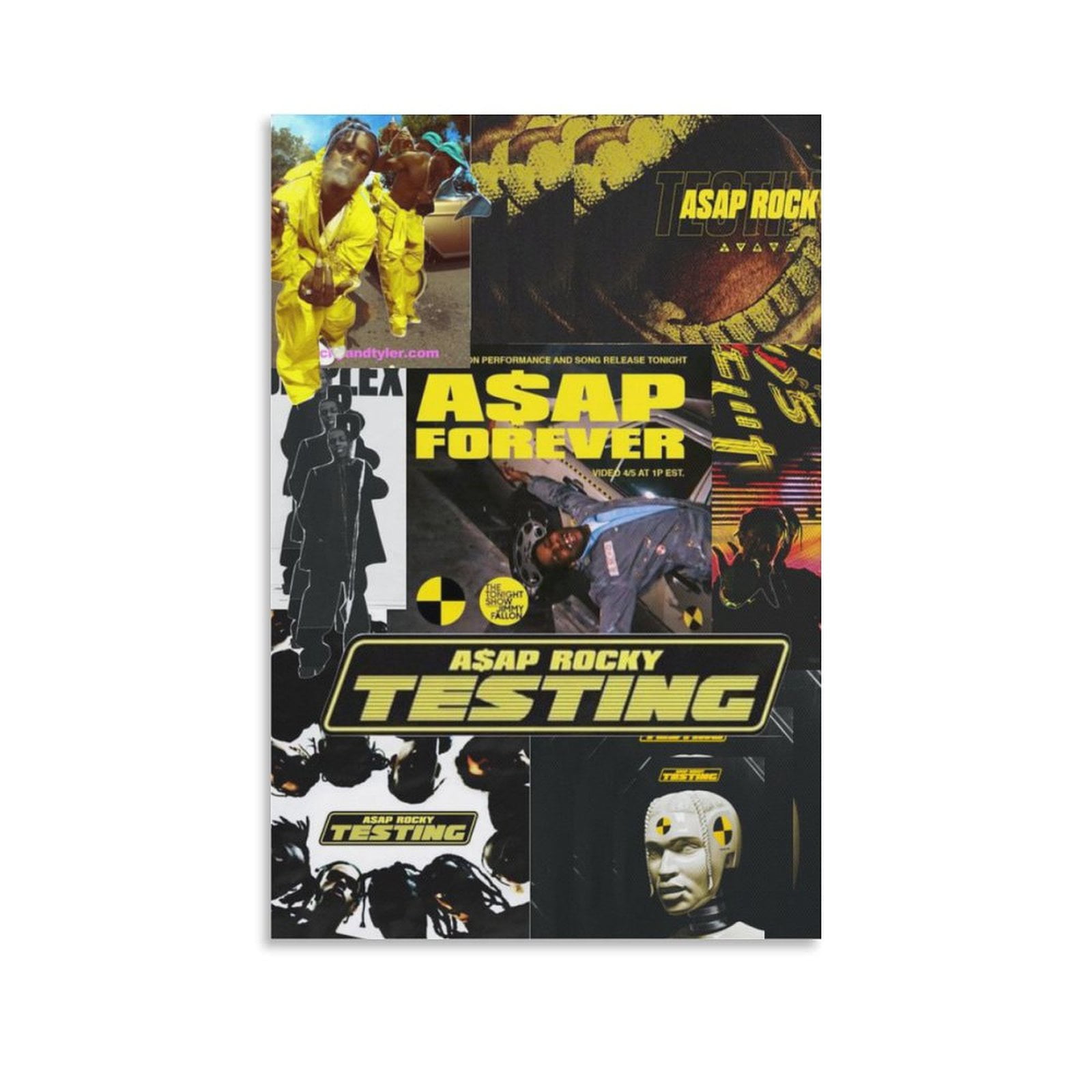 Rapper ASAP Music Rocky Rap Hip Hop R&B Singer Art Poster (4) Posters ...