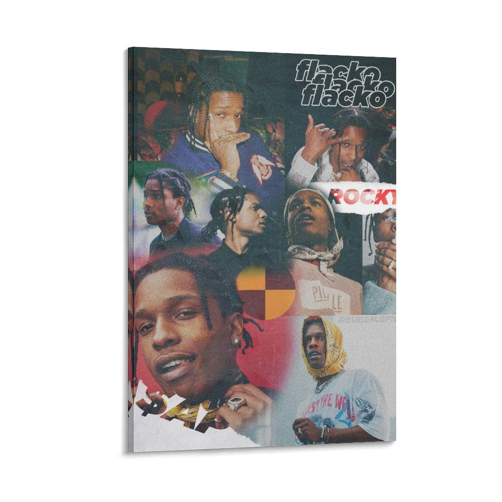 Rapper ASAP Music Rocky Rap Hip Hop R&B Singer Collage Poster (1) Wall ...