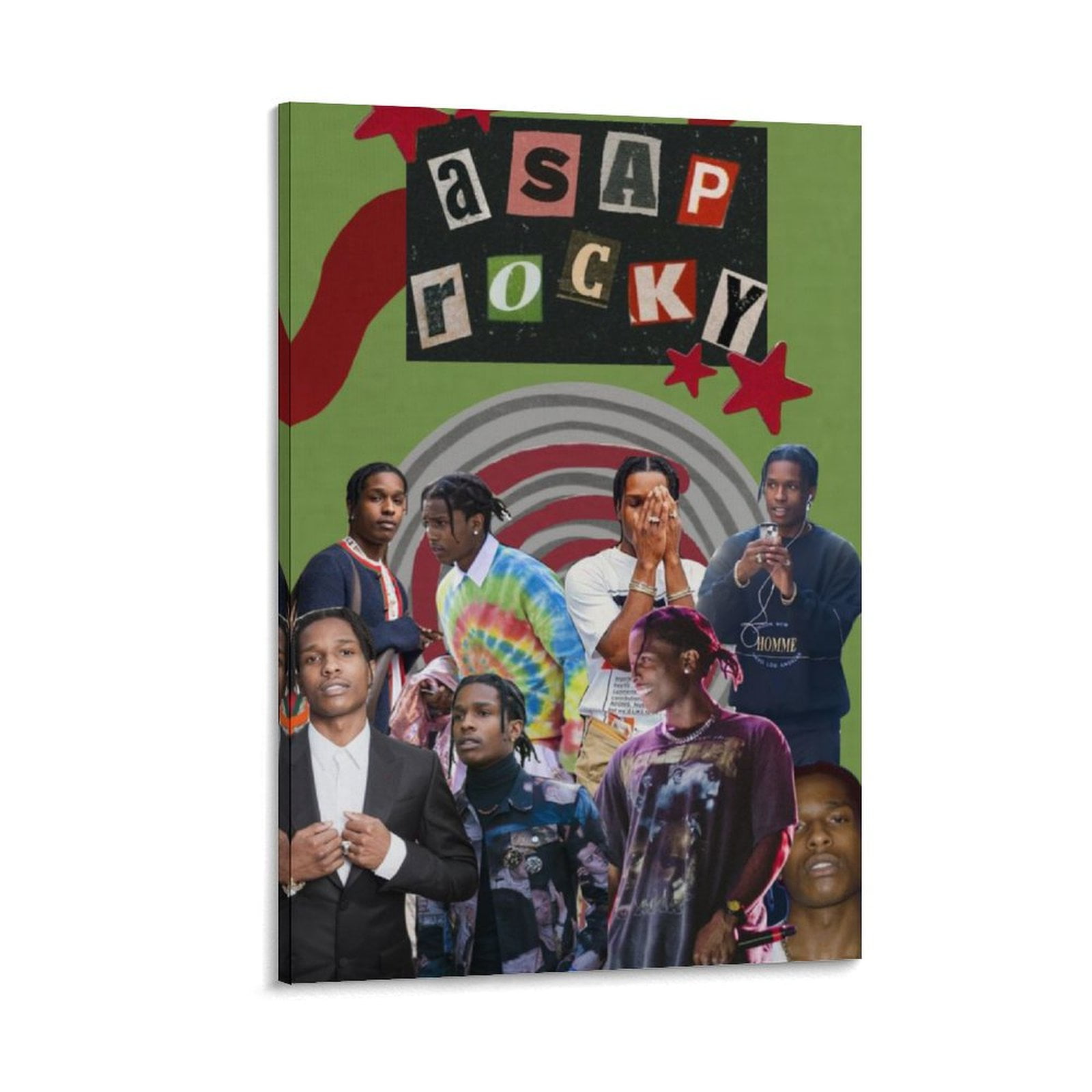 Rapper ASAP Music Rocky Rap Hip Hop R&B Singer Collage Poster (2) Gifts ...