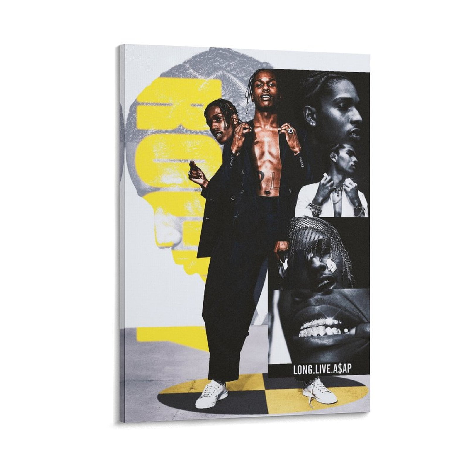 Rapper ASAP Music Rocky Rap Hip Hop R&B Singer Poster (2) Canvas Wall ...