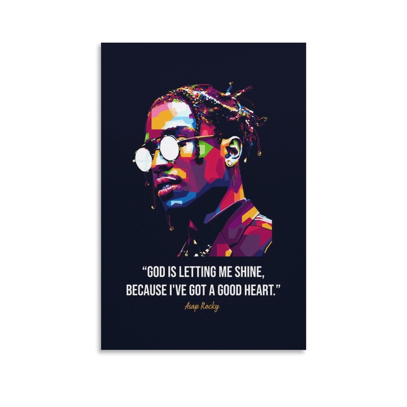 Rapper ASAP Music Rocky Rap Hip Hop R&B Singer Poster (4) Canvas Wall ...