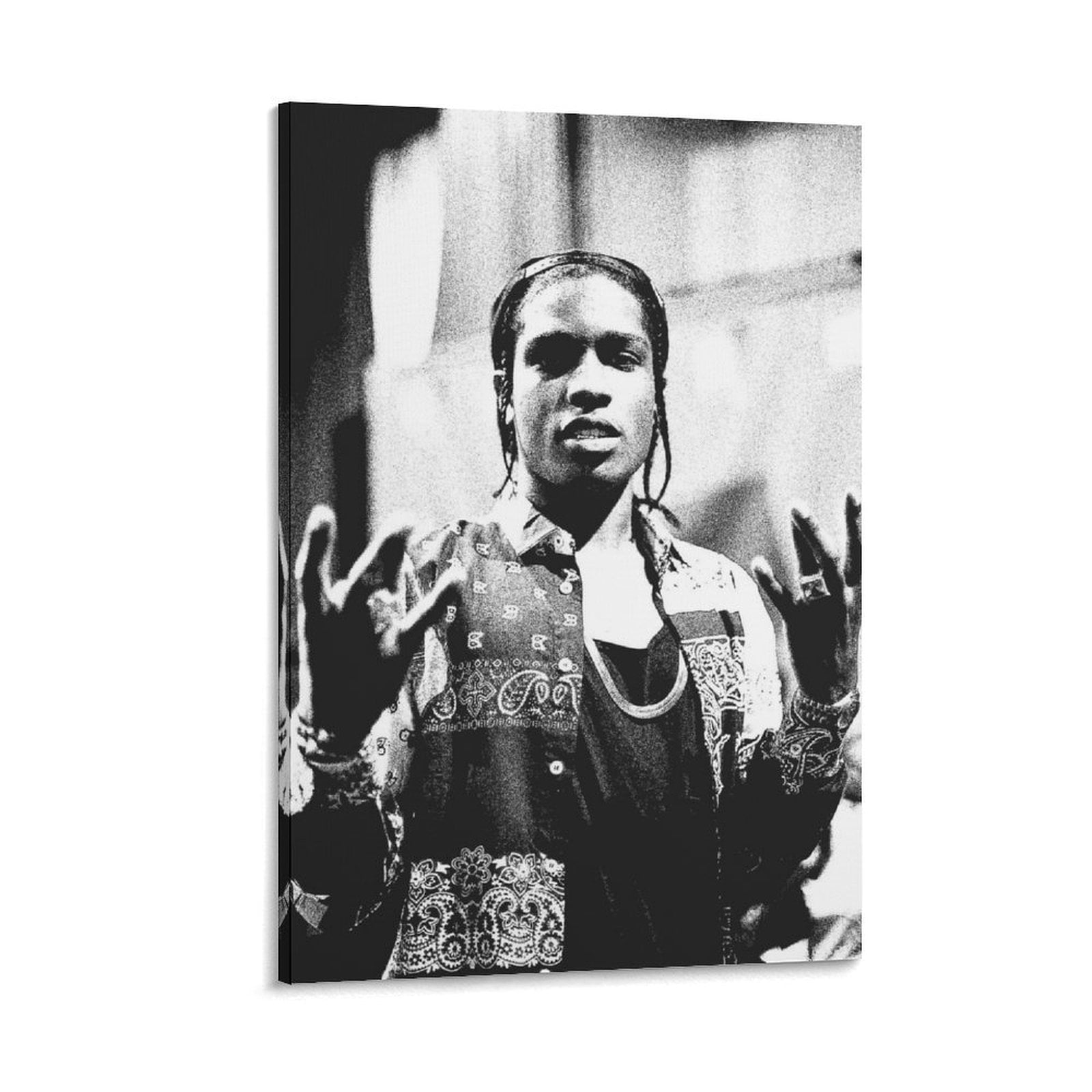 Rapper ASAP Music Rocky Rap Hip Hop R&B Singer Poster (8) Canvas Wall ...