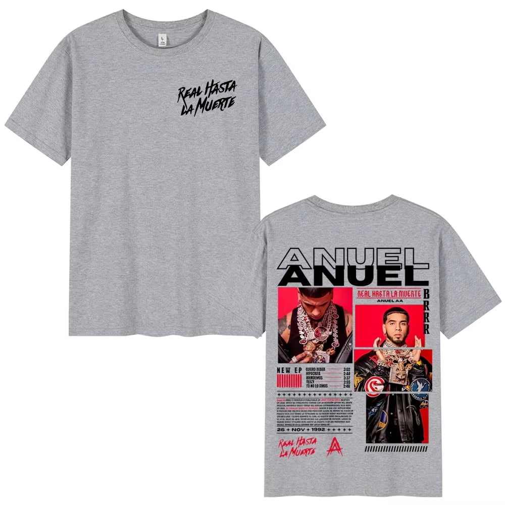 Rapper Anuel AA 2025 Real Hasta La Muerte Tour T Shirts - New Album Hip ...
