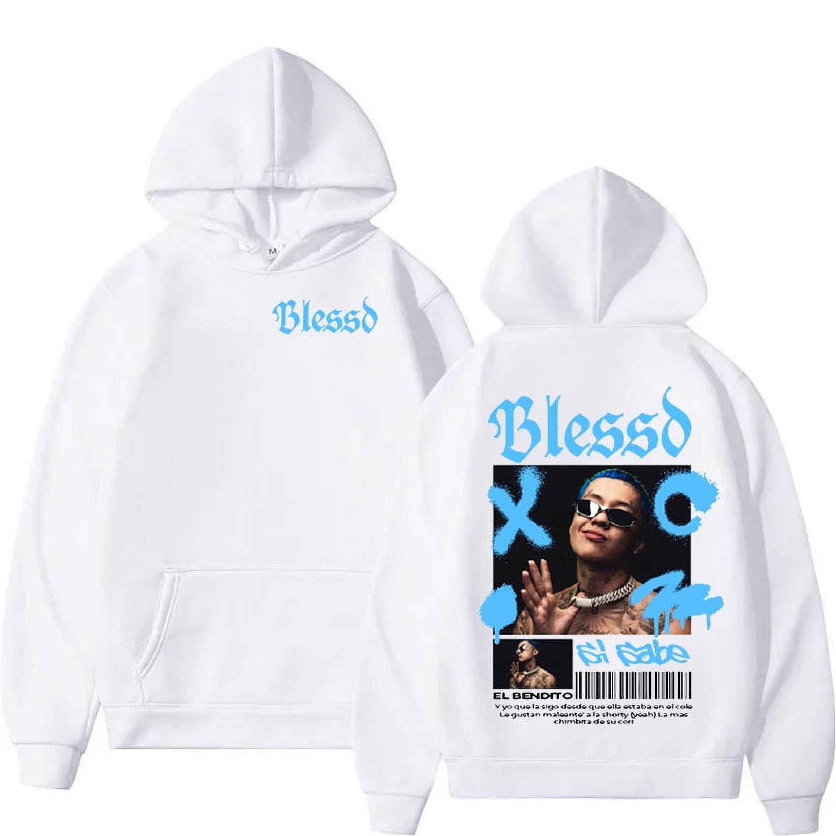 Rapper BLESSD New Album Hoodie - Men's Hip - Hop Gothic Fashion ...