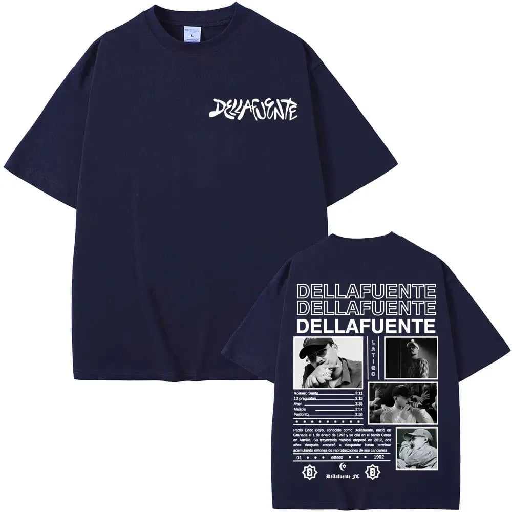 Rapper Dellafuente 2025 Tour T-shirts - New Album Harajuku Gothic ...
