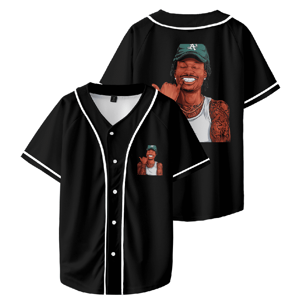 Rapper Duke Dennis Baseball Uniform Cosplay Short Sleeve Casual ...